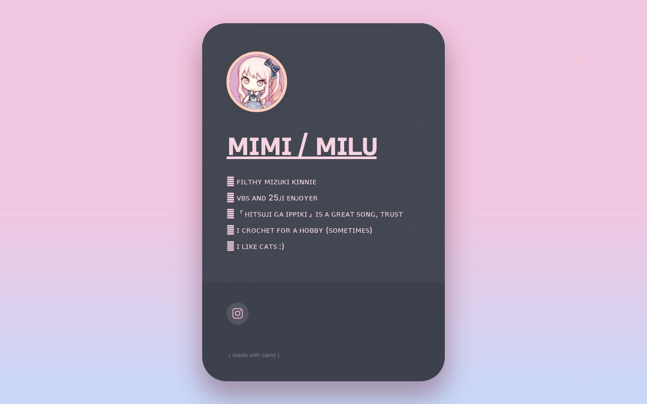 mimi's carrd :)